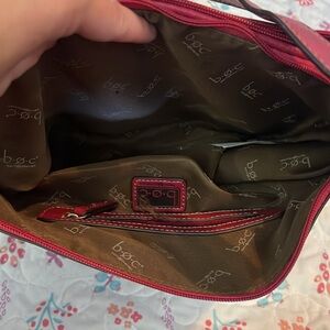 boc | Bags | Boc Born Concepts Western Purse Shoulder Bag Maroon Red ...